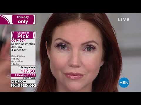 Skinn Cosmetics All Glow 4piece Set