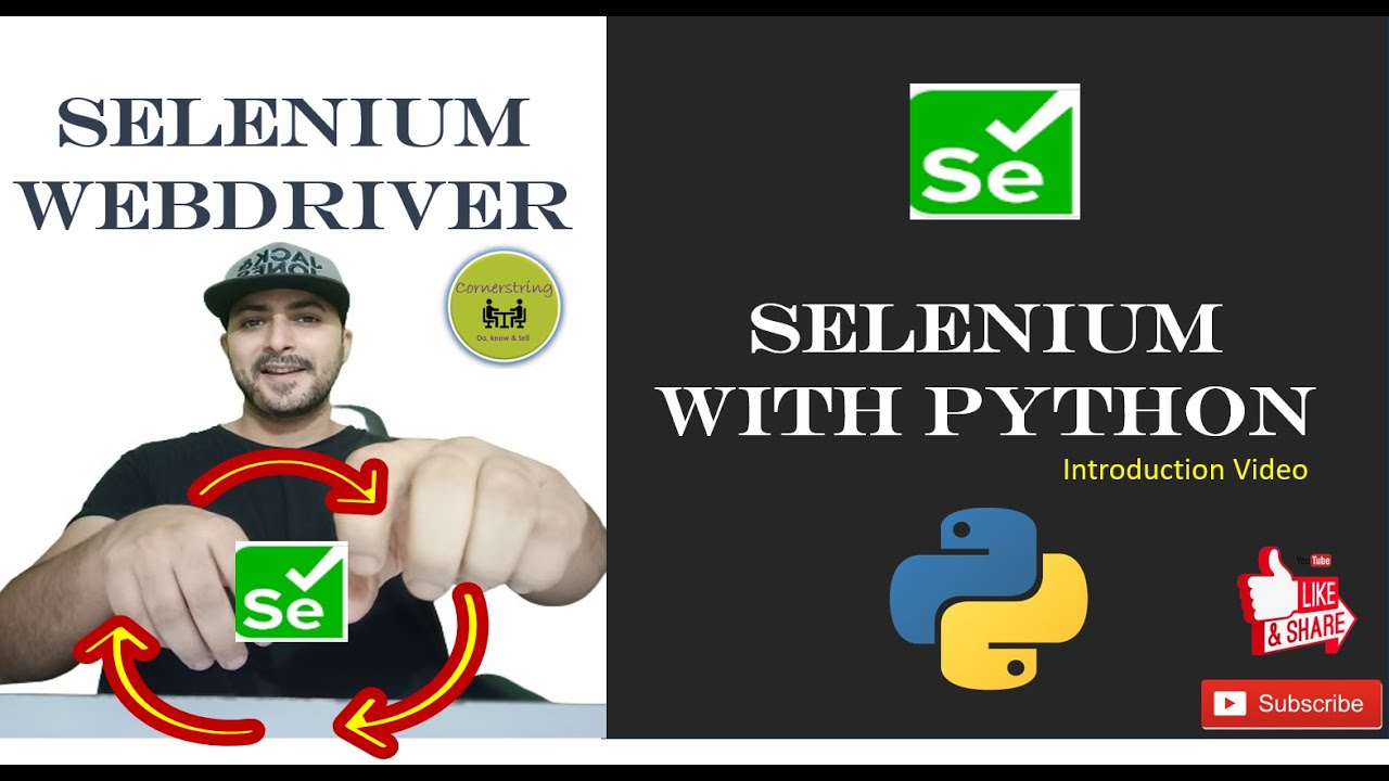 Introduction to Selenium with Python And Selenium WebDriver #selenium #webscraping