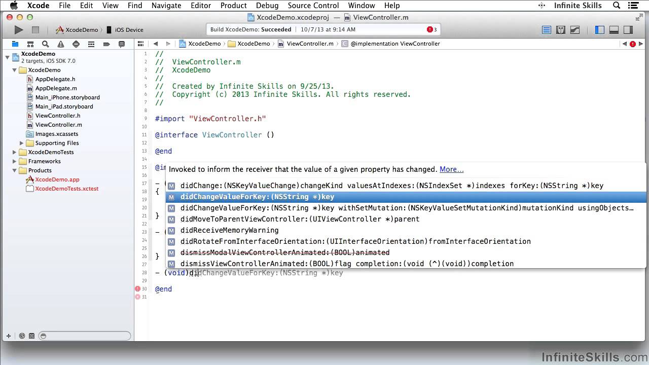 Objective-C Programming Tutorial | Editing Code - Advanced Features