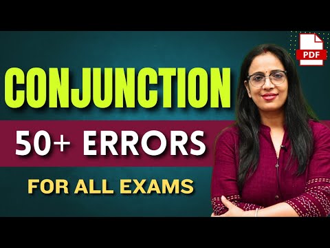 Spotting Error Based on Conjunction Video Lecture - Crash Course for SSC MTS / SSC GD (Hindi)