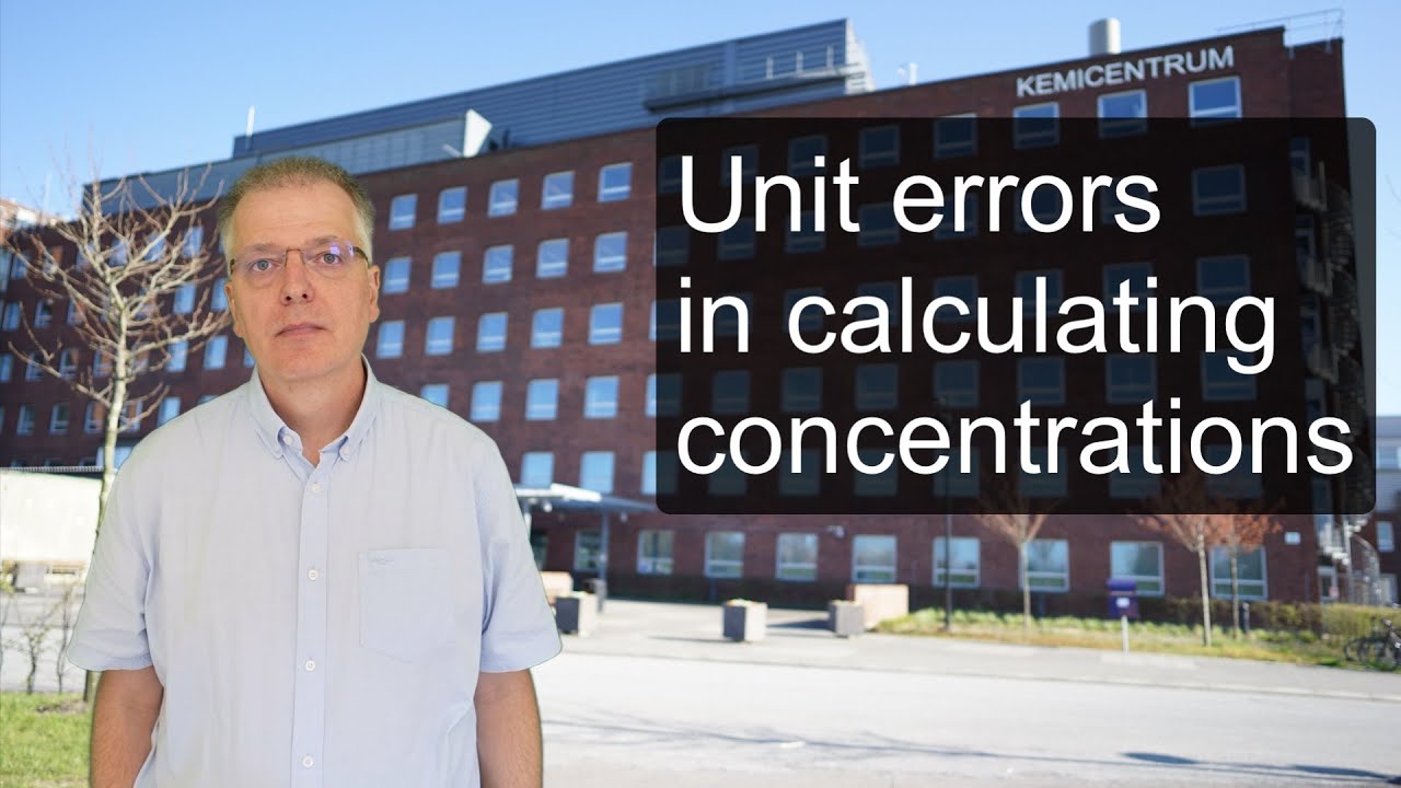 Calculating concentrations (student unit errors)