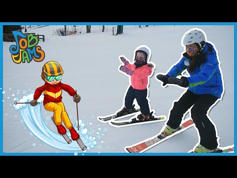 Kids Learn How to Ski | Job Jams | Downhill Skiing, Snow, Winter Fun, Kids Music and Songs