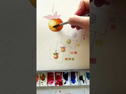 Different Ways to Paint Watercolor Part 2: Complementary Colors #watercolor #watercolorpainting #art