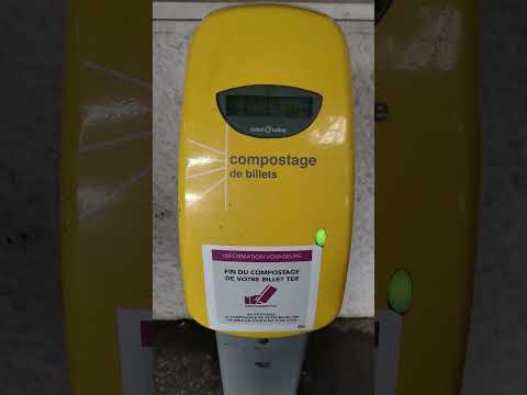Fin de compostage de votre billet TER. 01/01/2023