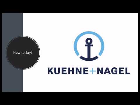 How to Pronounce ''Kuehne + Nagel''