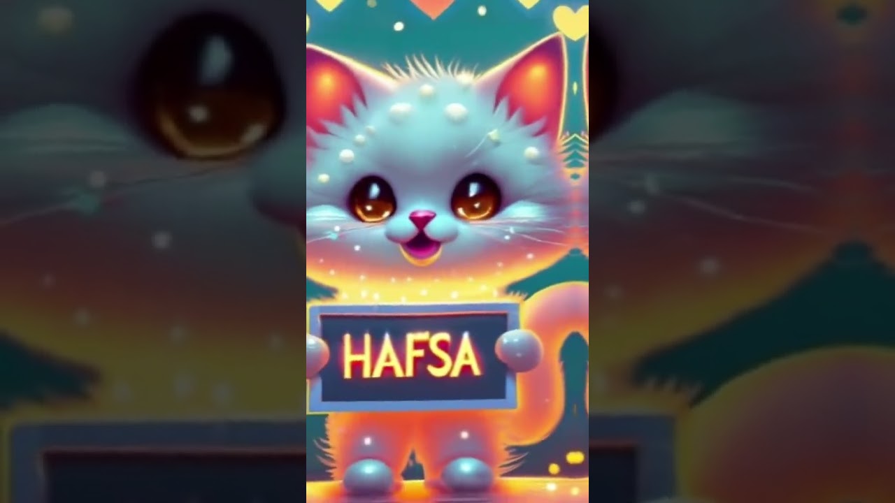 Hafsa name video #foryou @Nooredits10 #cute #namestatus #comment & subscribe 🤩