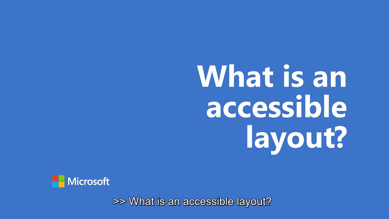 What is an accessible layout? | One Dev Question
