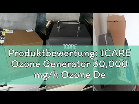 Produktrecension av ICARE Ozongenerator 30 000 mg/h, ozonisator, industriell O3-ozonluftrenare med 1