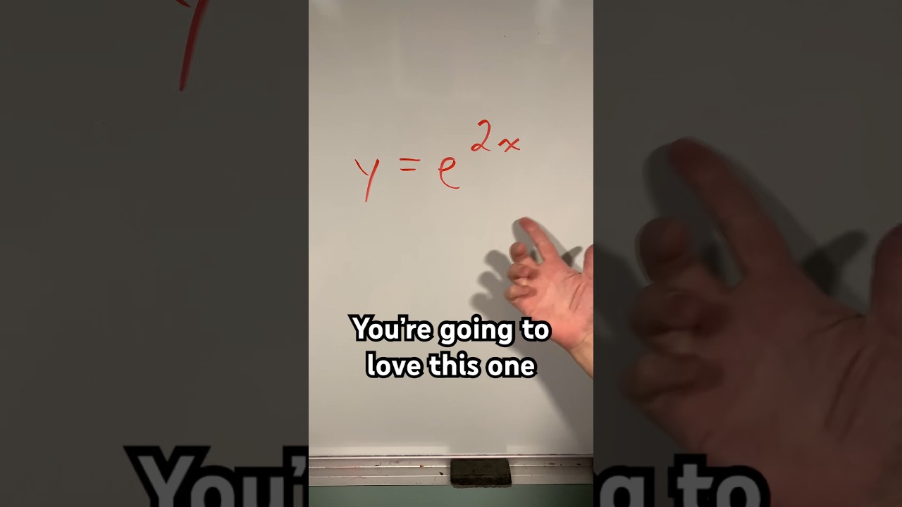 Is the derivative of e^2x this simple? #shorts