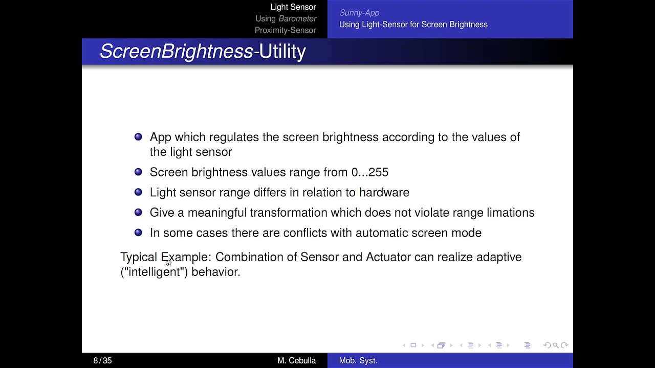 Advanced Android Programming - Using Environmental Sensors (e.g. Barometer)