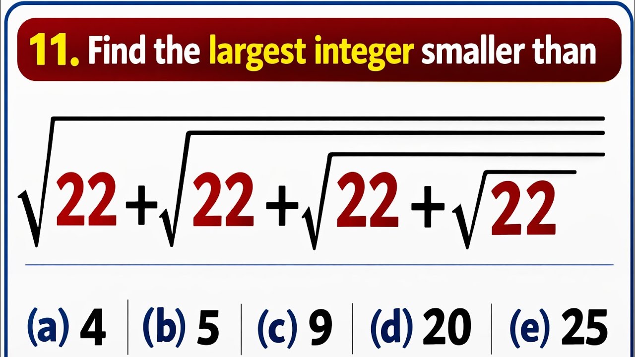 USA MATHS OLYMPIAD QUESTION | A tricky maths problems| Algebra problem | #maths#squareroot #olympiad