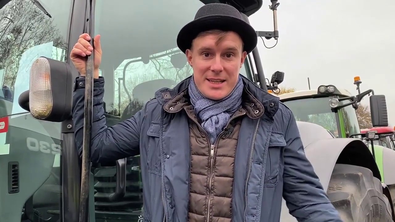 Trecker-Demo mitten in Berlin