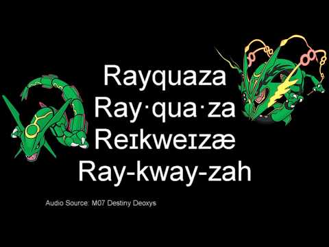 #384 Rayquaza - How to Pronounce
