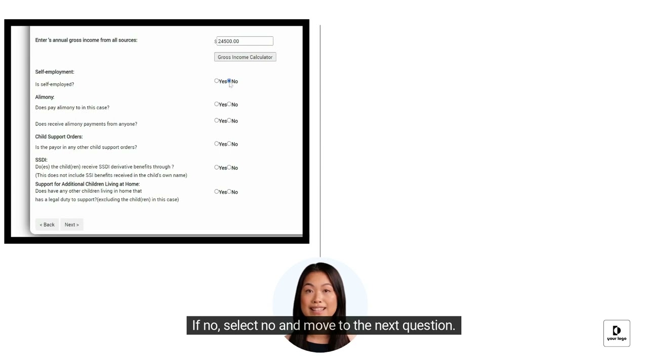 Video 12:  How to Navigate the Online Child Support Calculator