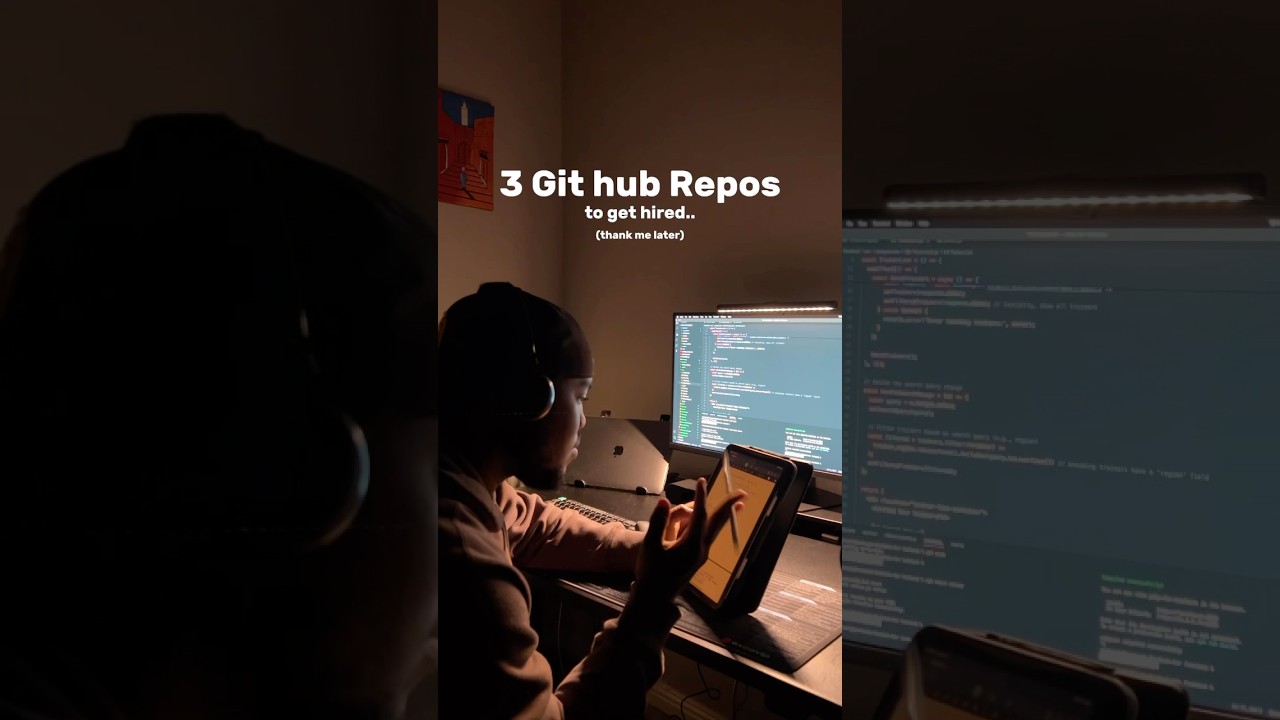 3 Git Hub repos to get you hired… #codewithme #codingmotivation