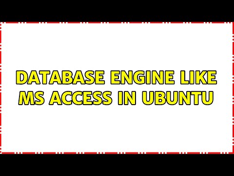 Database Engine like MS Access in Ubuntu