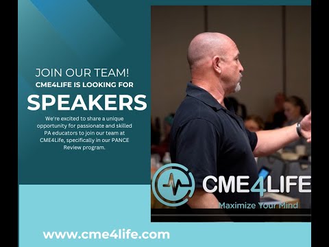 Searching for PA Educators at CME4Life for PANCE Review