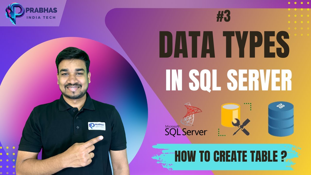 3.Data Types in SQL Server with Examples | How to Create Table in SQL | Full Beginner Tutorial