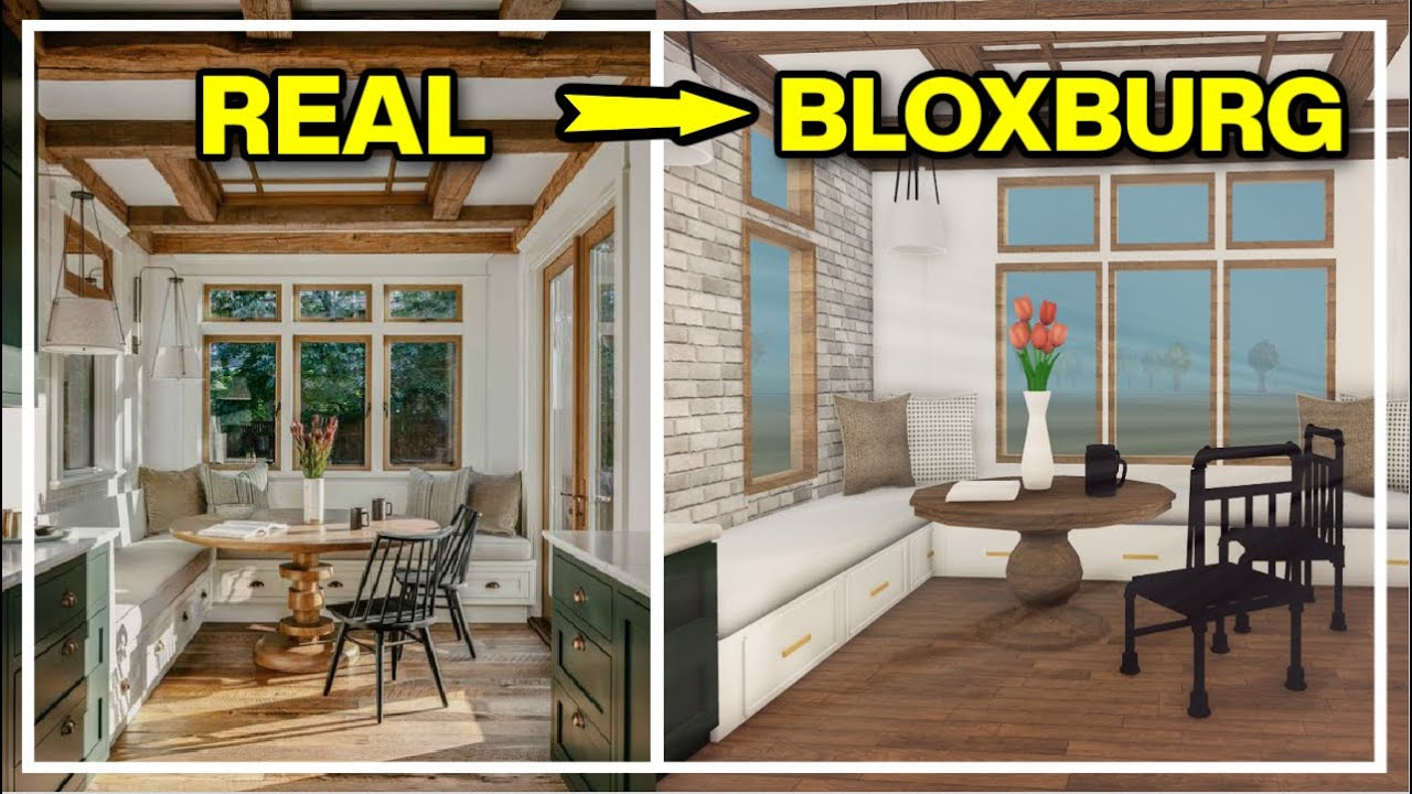 I Built a DINING AREA in Bloxburg