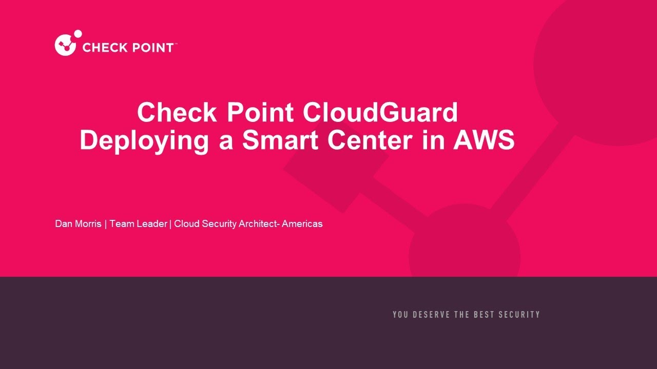Check Point CloudGuard- AWS Management Deployment