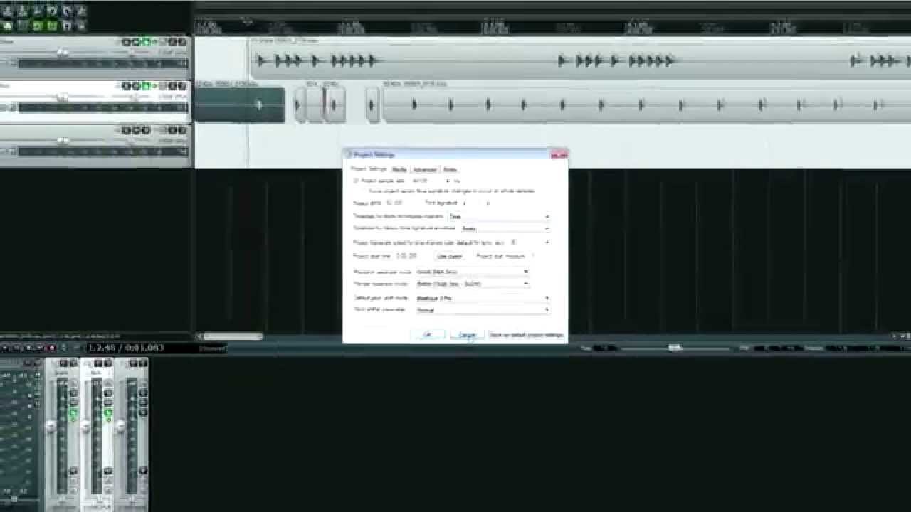 REAPER Adjust Tempo BPM w/o Affecting Pitch or Speed Rate Stretch