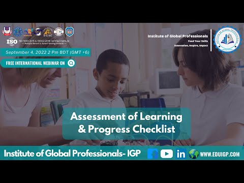 Assessment of Learning & Progress Checklist (Quiz)