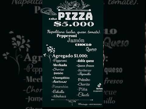 PIZZA $5000.- DELIVERY DESDE SANTIAGO CENTRO.