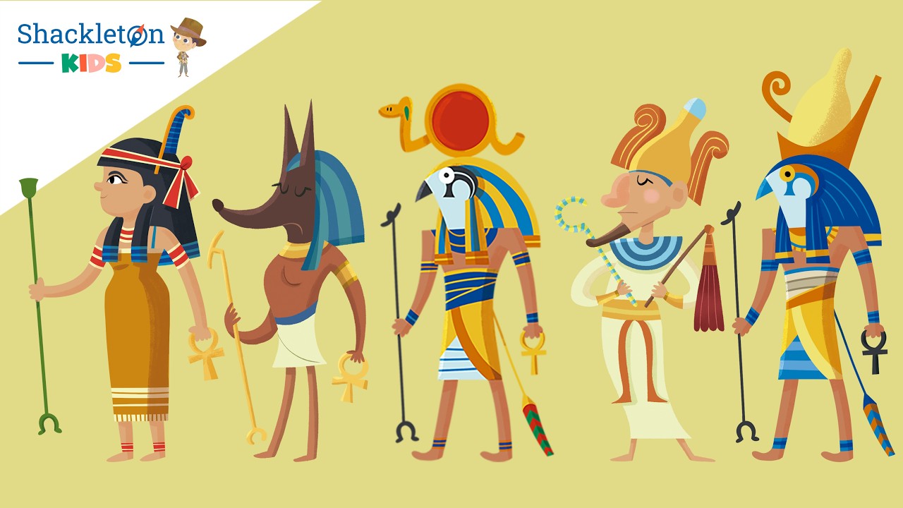 Los 5 dioses más famosos del Antiguo Egipto | Historia y mitología para niños | Vídeos educativos