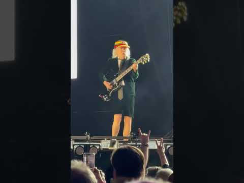 AC/DC Live: Angus in the Who Made Who cap, Detroit, April 30 2025