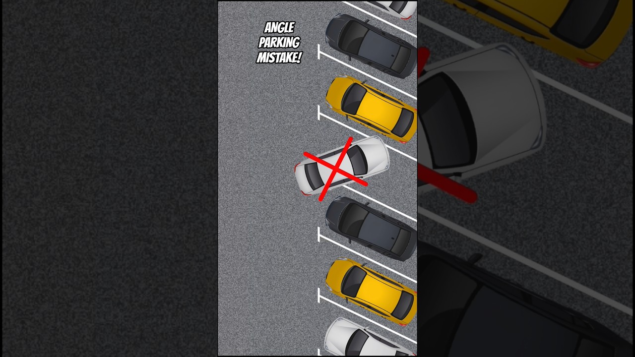 How to PARK Properly in Angled Parking Spaces | Easy DRIVING Tips