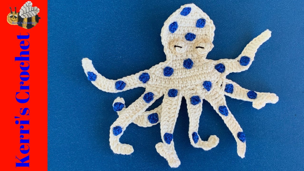 Crochet Octopus Tutorial - Crochet Applique Tutorial