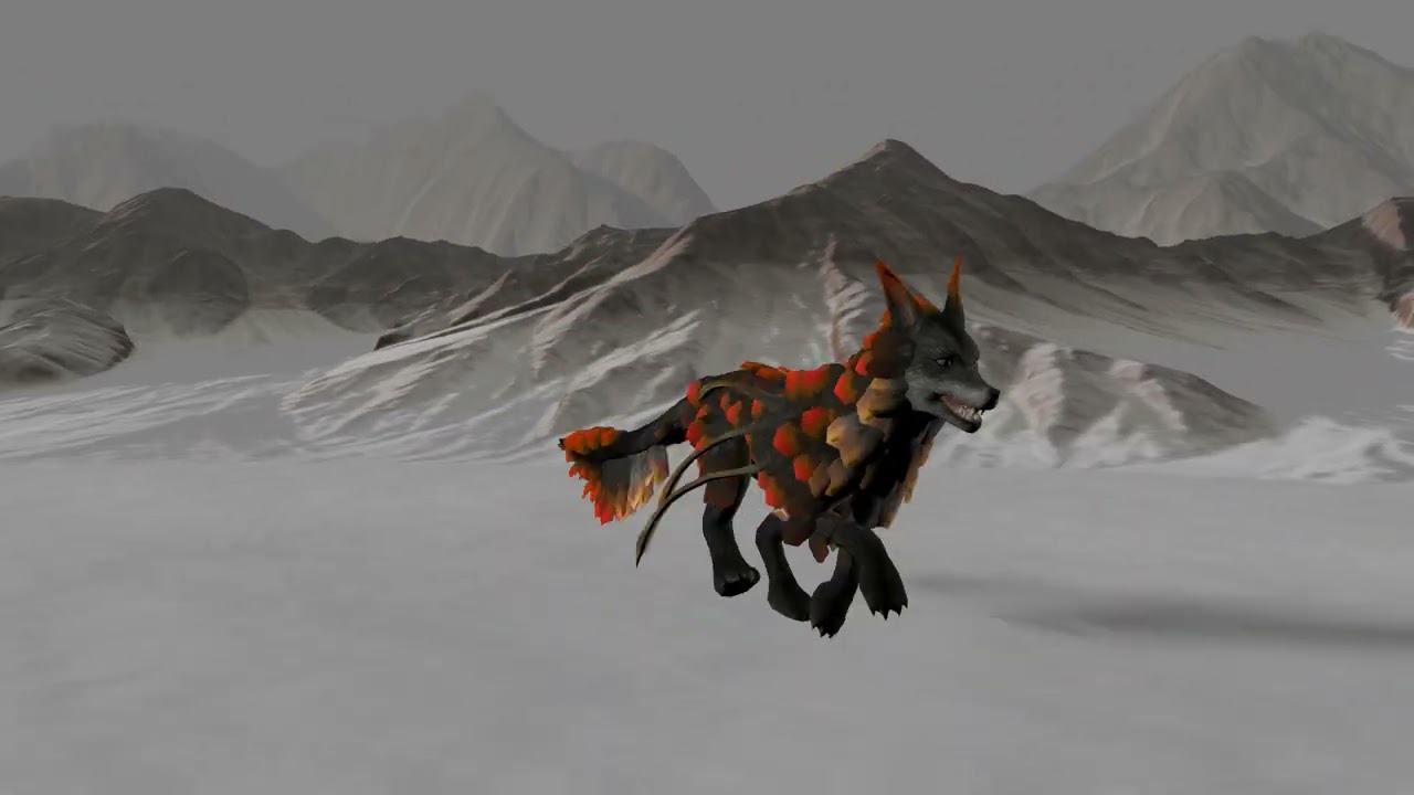wolf running(3D Animation)