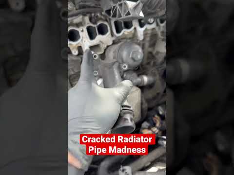 BMW Cracked Plastic Radiator Pipe #f30 #bmw #N57