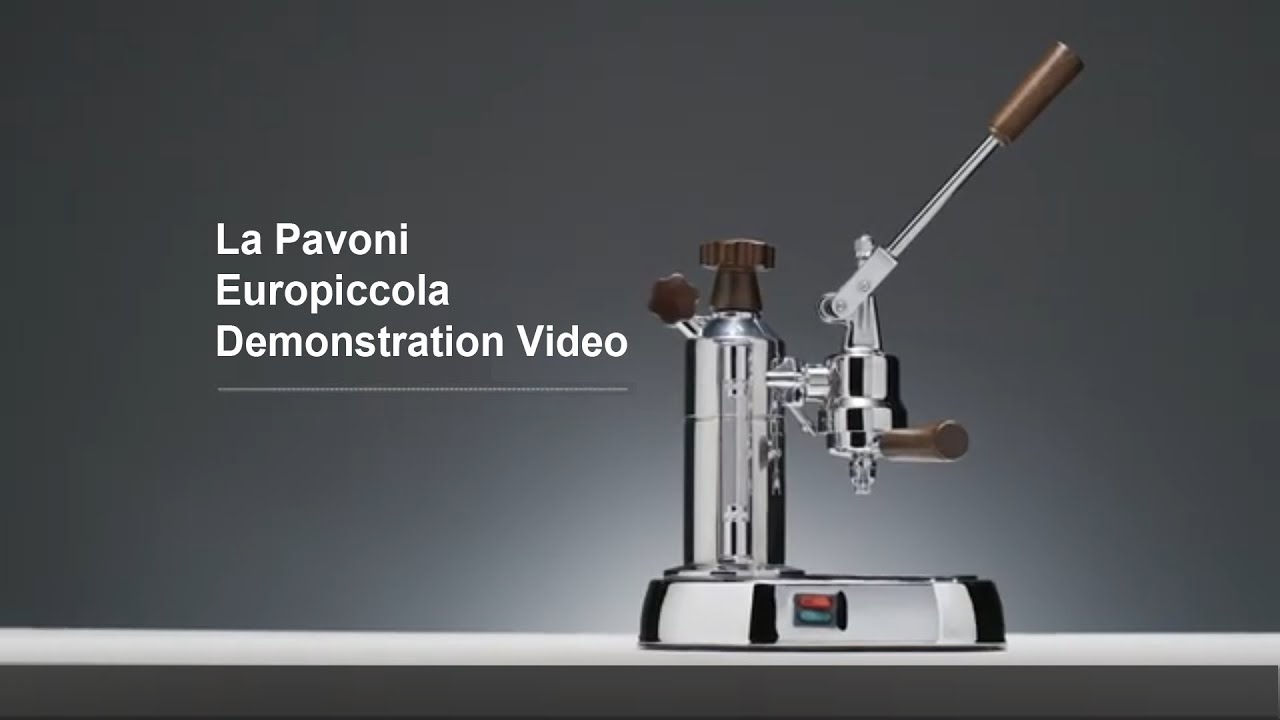 La Pavoni Europiccola lever coffee machine instructions video - How to make espresso & cappuccino.