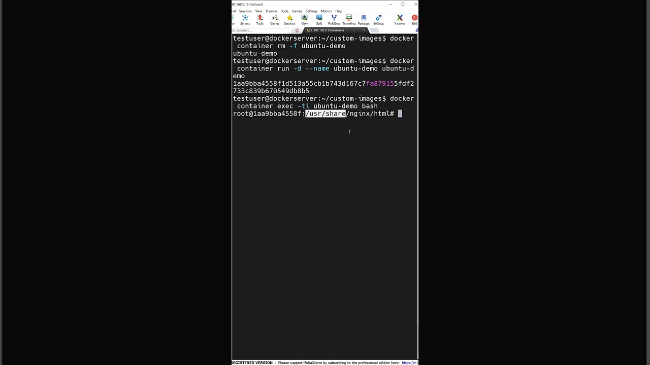 Current working directory in the container with WORKDIR Dockerfile - #docker