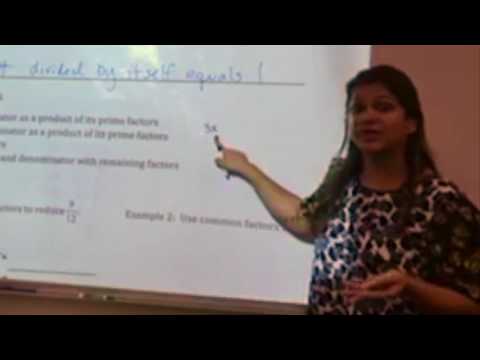 Objective 113 - Reduce fractions using prime factorization