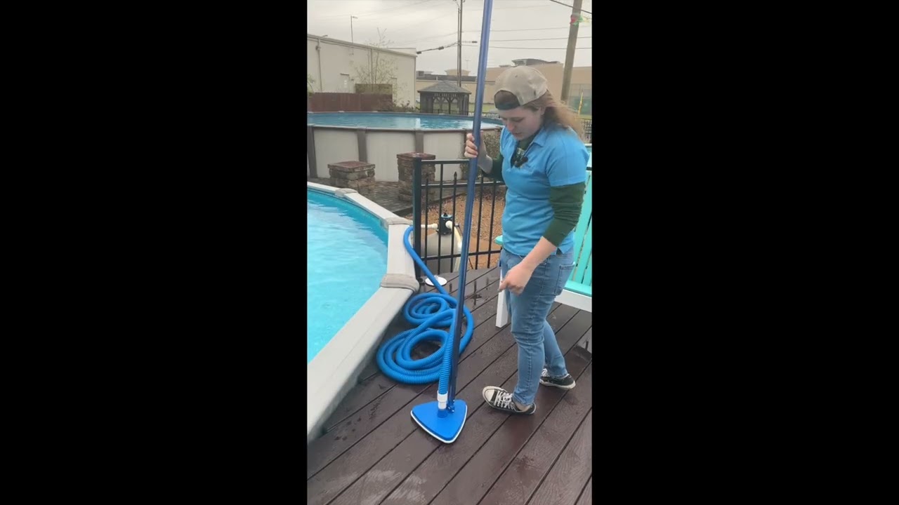 How to Manually Vacuum Your Swimming Pool | The Great Backyard Place