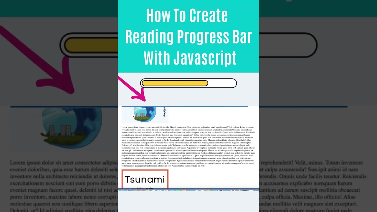 How To Create Reading Progress Bar with Javascript