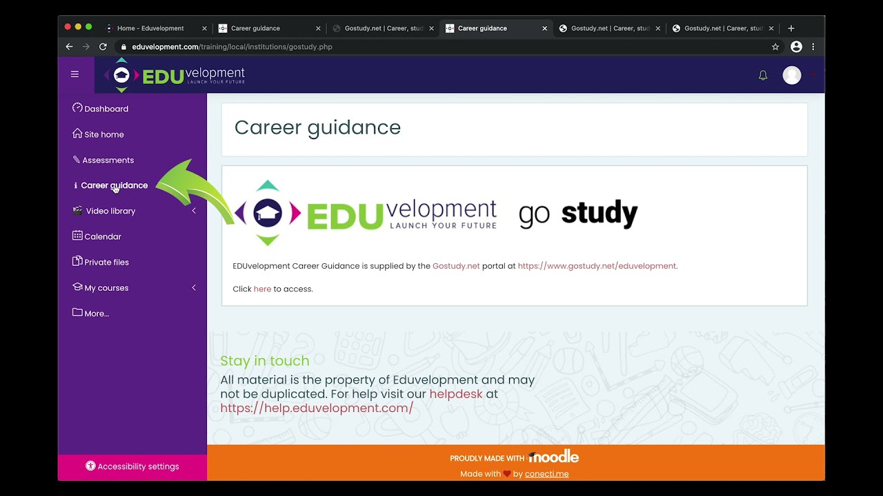 EDUvelopment Platform Career Guidance