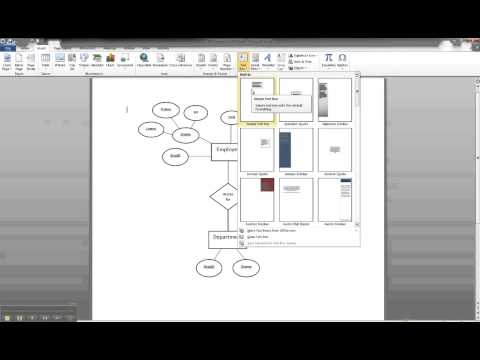ER Diagram in MS Word Part 8 - Illustrating Cardinality