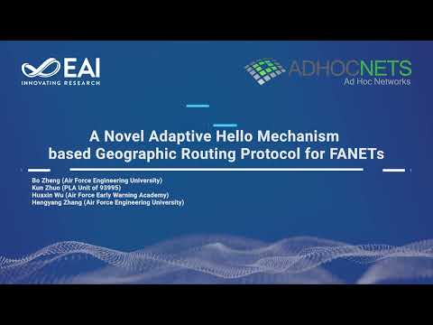 A Novel Adaptive Hello Mechanism based Geographic Routing Protocol for FANETs