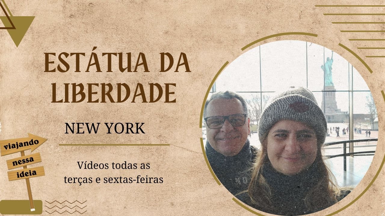 VISITAMOS A ILHA DA LIBERDADE! A estátua é um símbolo universal de liberdade e democracia