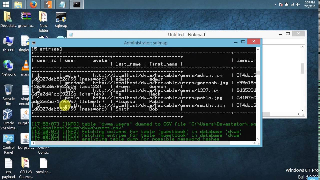 How To Perform SQL Injection On DVWA Using SQLMap