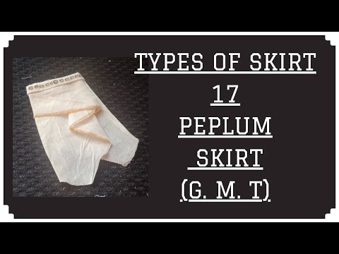 TYPES OF SKIRT | What is a peplum skirt? pattern making #shorts