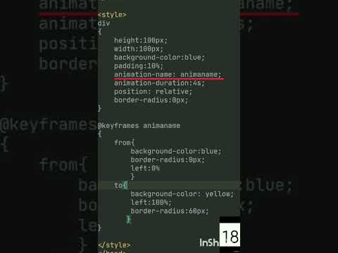 Animation using css #css #css3 #animation #website #html5 #tutorial #29scode #29seconds #keyframes