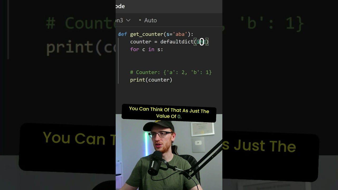 Python Counter / Defaultdict / Dictionary