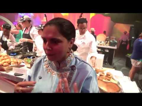 Chef Maneet Chauhan interview at Rockin' Burger Block Party Sept 30, 2016