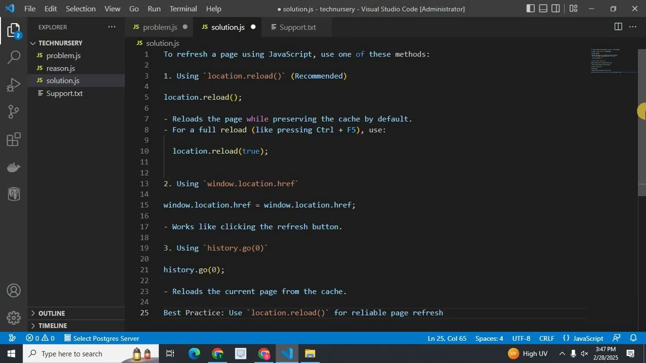 How to Refresh a Page Using JavaScript (Best Methods)