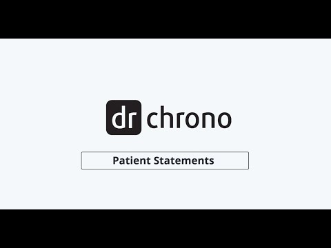 Training: DrChrono Billing | Patient Statements