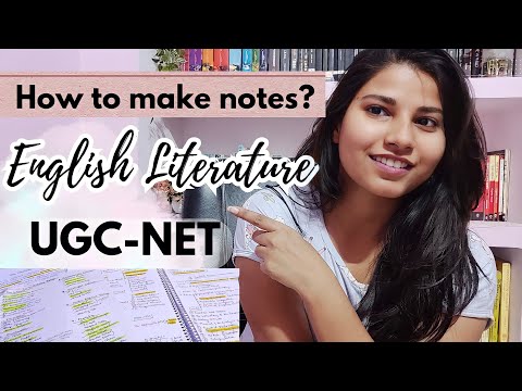 How to make notes? UGC-NET ENGLISH LITERATURE #ugcnet #english